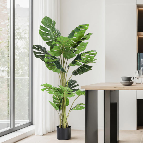 Artiss 140cm Artificial Monstera Tree Faux Trees Indoor Decor Artifici ...