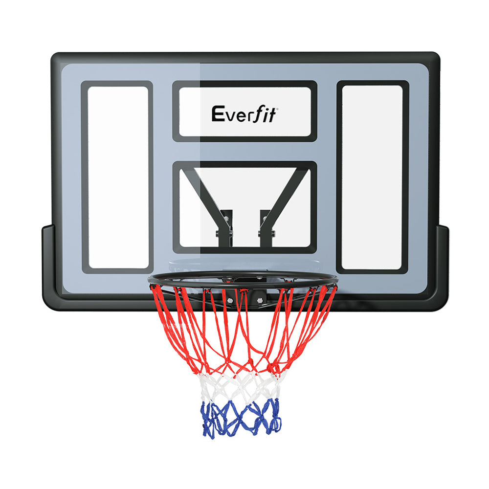 Everfit 45" Basketball Hoop Backboard Wall Mounted Ring Net Sports Pro ...