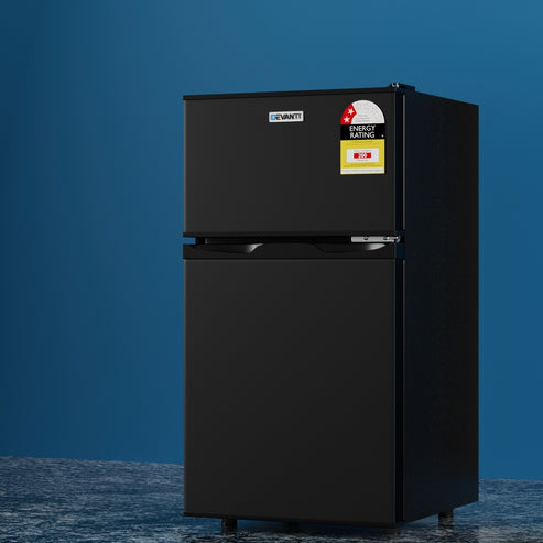 Devanti 85L Bar Fridge Mini Freezer Refrigerator Black – Oz Goods Depot