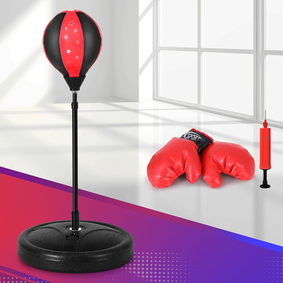 Everfit Punching Boxing Bag Stand Set Gloves with Pump Height Adjustab ...