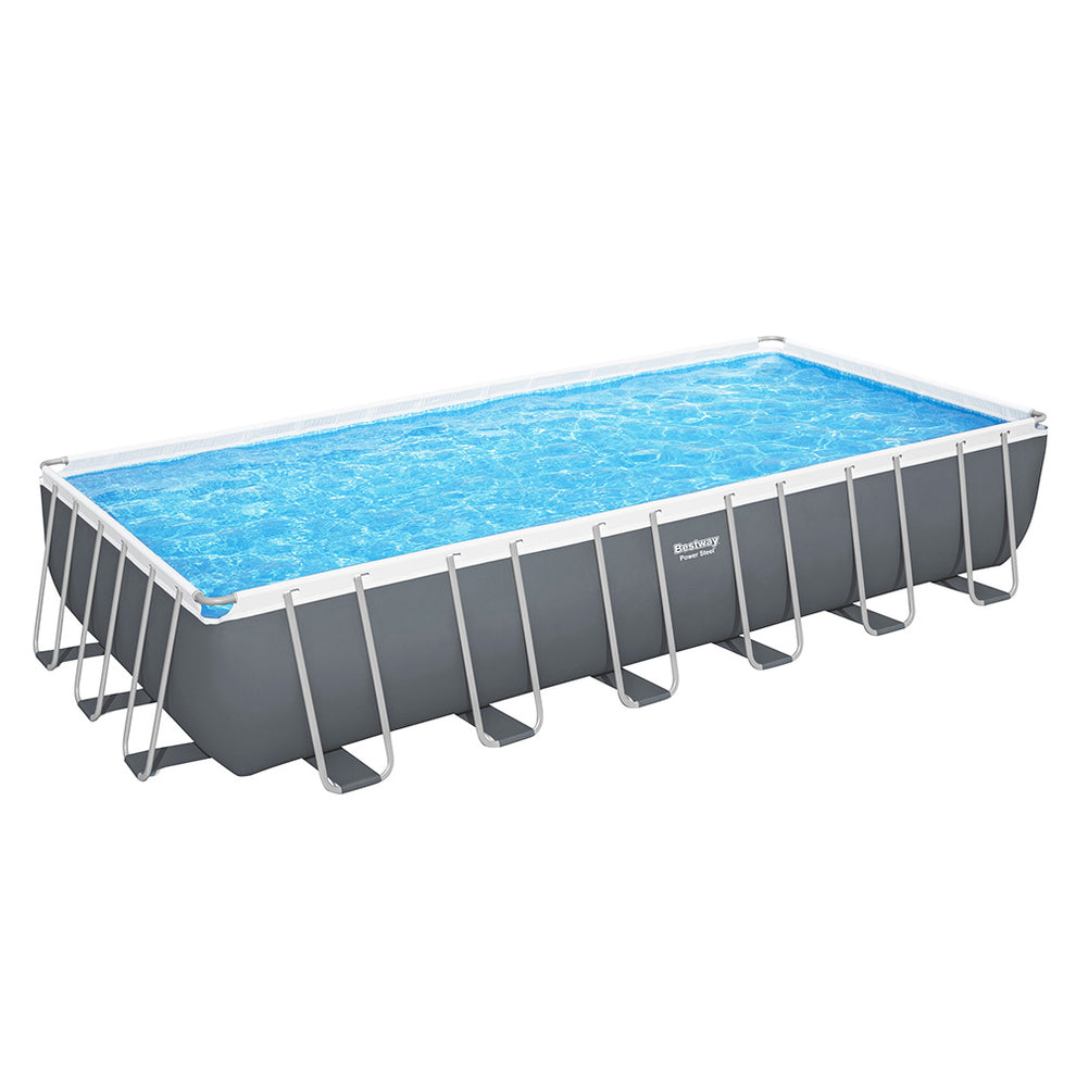 Bestway Swimming Pool 732x366x132cm Steel Frame Above Ground Pools Lad ...