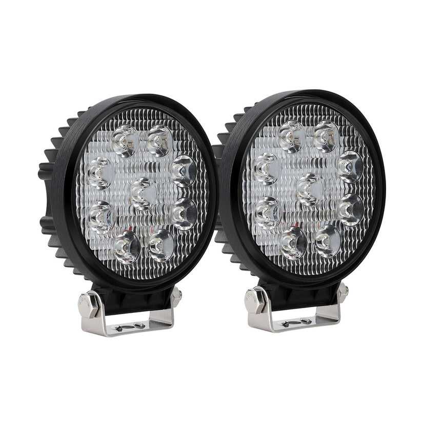Giantz Pair LED Driving Lights 4.5 Inch Flood Spot Lights Car Truck SU ...