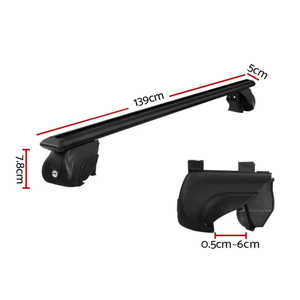 Universal Car Roof Racks Pod Aluminium Cross Bars Upgraded Holder – Oz ...