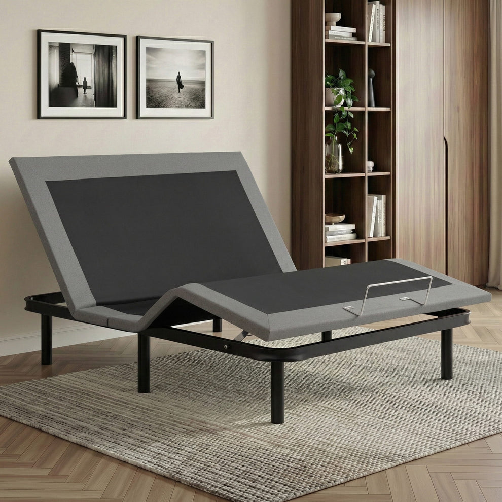 Artiss Adjustable Bed Frame Queen Size Electric Bed Base Wireless Remo ...