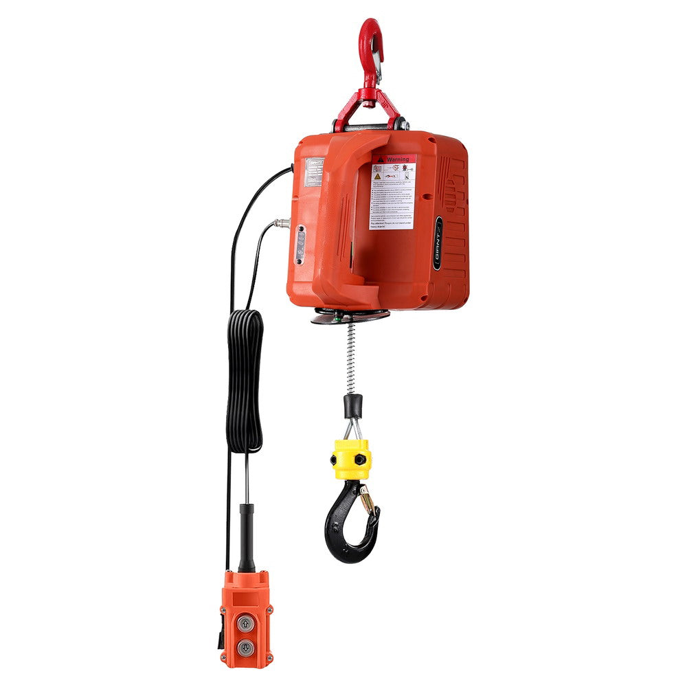 Giantz Electric Hoist Winch 500KG Wired/Wireless Remote Control – Oz ...