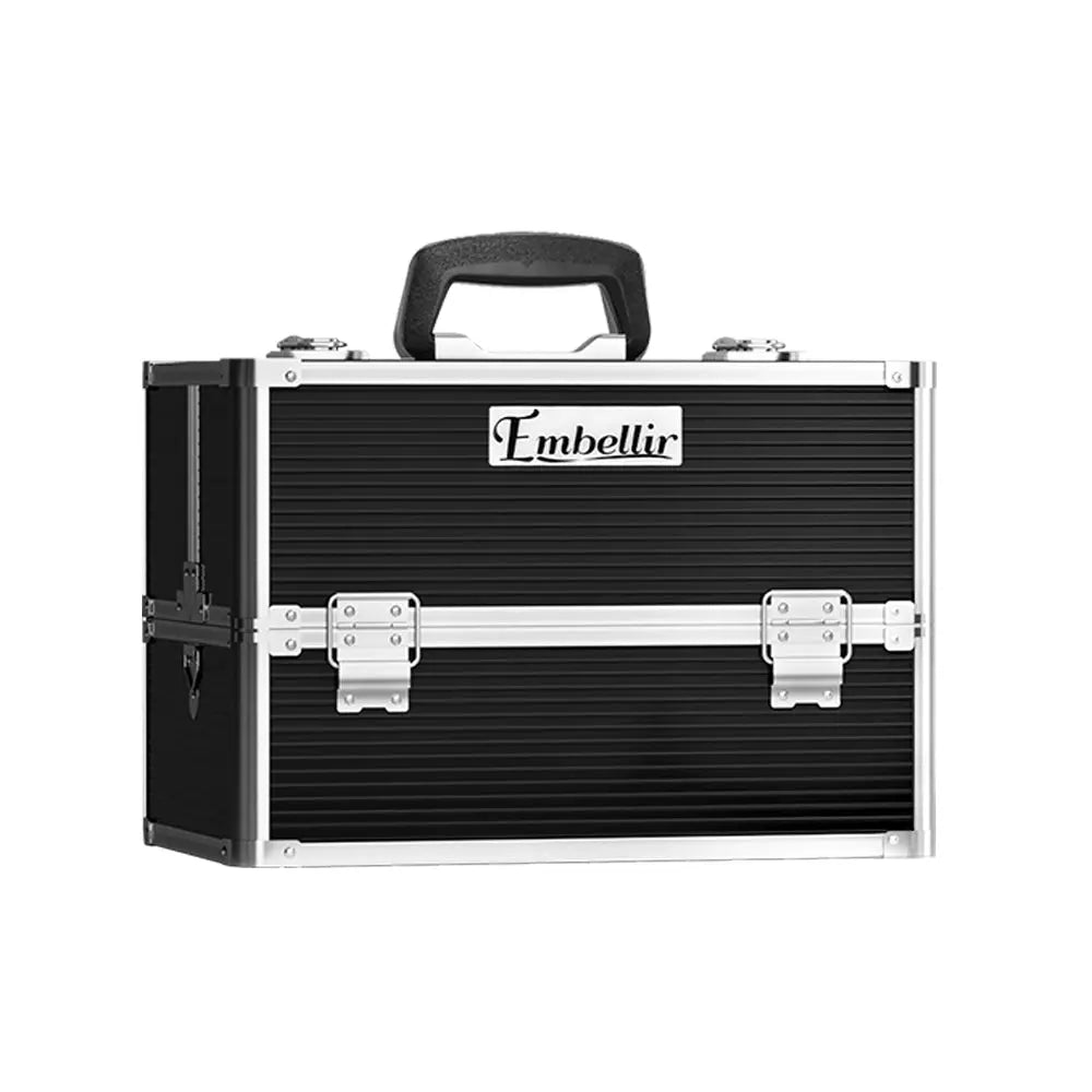 Embellir Portable Cosmetic Beauty Makeup Case- Black - Oz Goods Depot