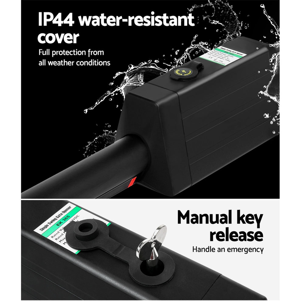 LockMaster Automatic Electric Gate Opener Single Swing Remote Control ...