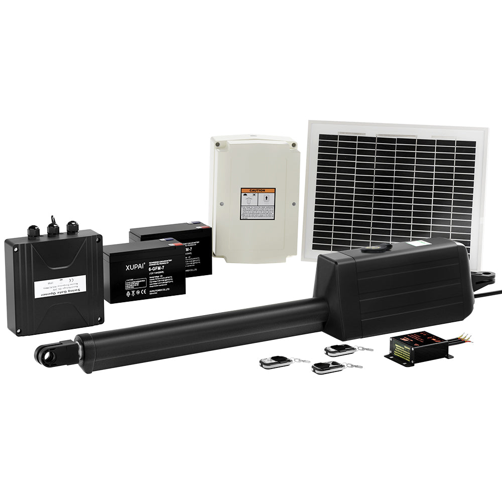 Lockmaster Single Swing Gate Opener 10W Solar Power Automatic Electric ...