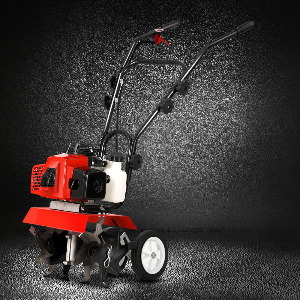 Giantz 88CC Tiller Garden Cultivator Rototiller 4 Blades Soil Plower ...