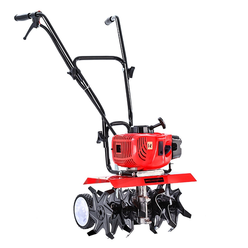 Giantz 88CC Tiller Rototiller Garden Cultivator 6 Blades Soil Power ...