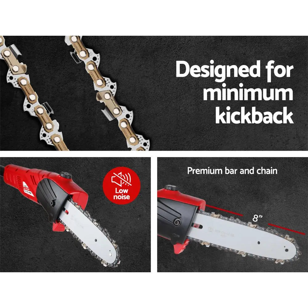 Giantz Chainsaw Cordless Pole Chain Saw 20V 8in Pruner 2.7m Long Reach ...