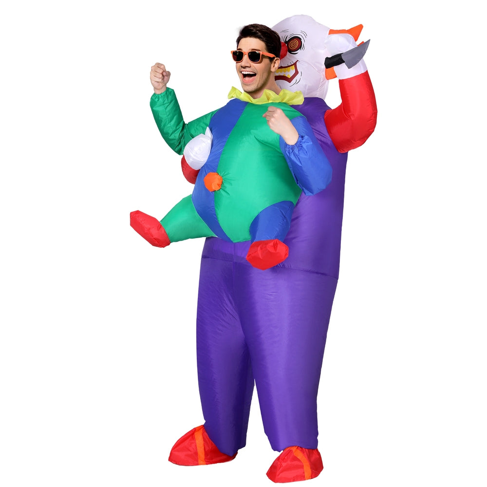 Inflatable Clown Costume Adult Suit Blow Up Party Fancy Dress – Oz ...