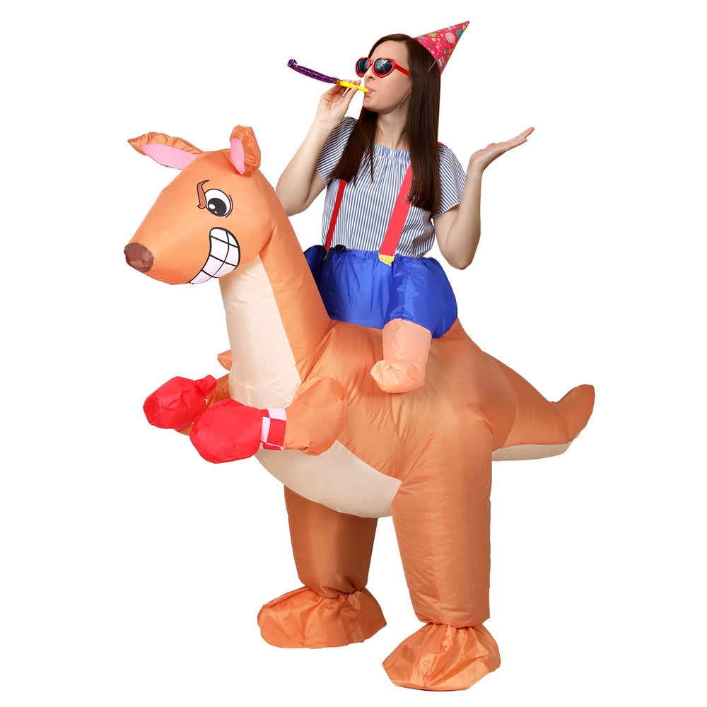 Inflatable Kangaroo Costume Adult Suit Blow Up Party Fancy Dress Hallo ...