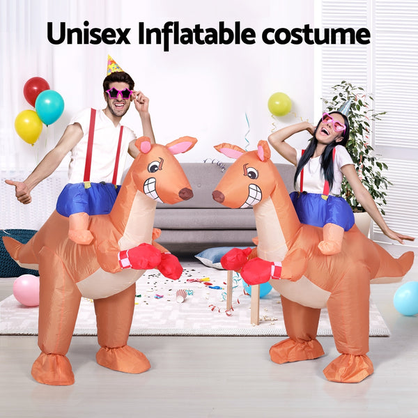 Inflatable Kangaroo Costume Adult Suit Blow Up Party Fancy Dress Hallo ...