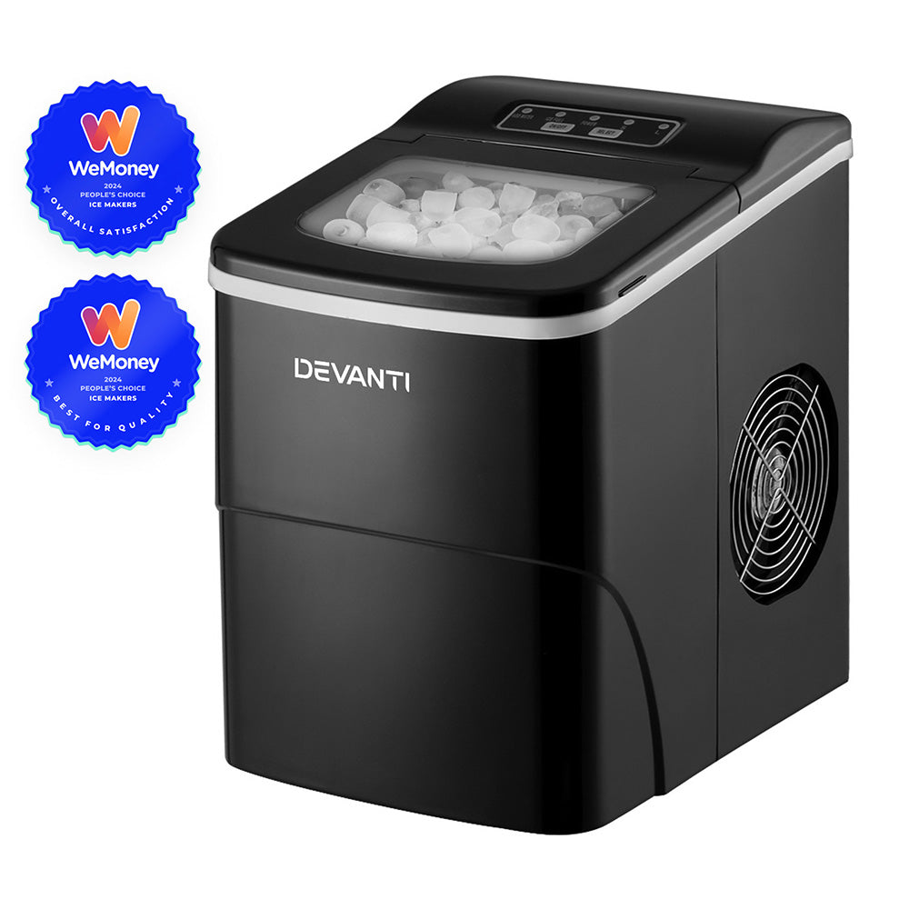 DEVANTi Portable Ice Cube Maker Machine 2L Home Bar Benchtop Easy – Oz ...