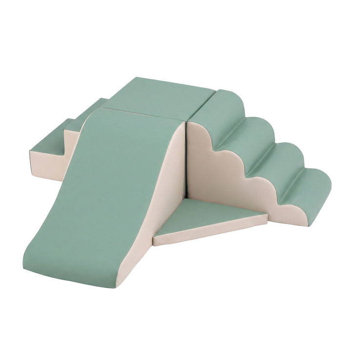 Keezi Kids Climbing Blocks 4-Piece Foam Toddler Playset Soft Indoor Cl ...