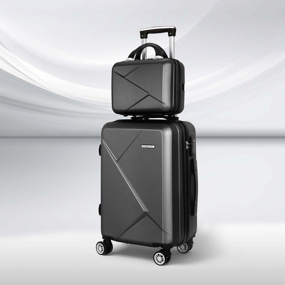 Wanderlite 2Set 20 Inch Luggage Case with 12 Inch Handheld Luggage Box ...