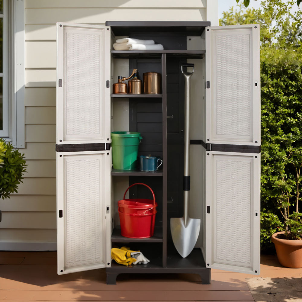 Gardeon Outdoor Storage Cabinet Box 173cm Lockable Cupboard Sheds – Oz ...