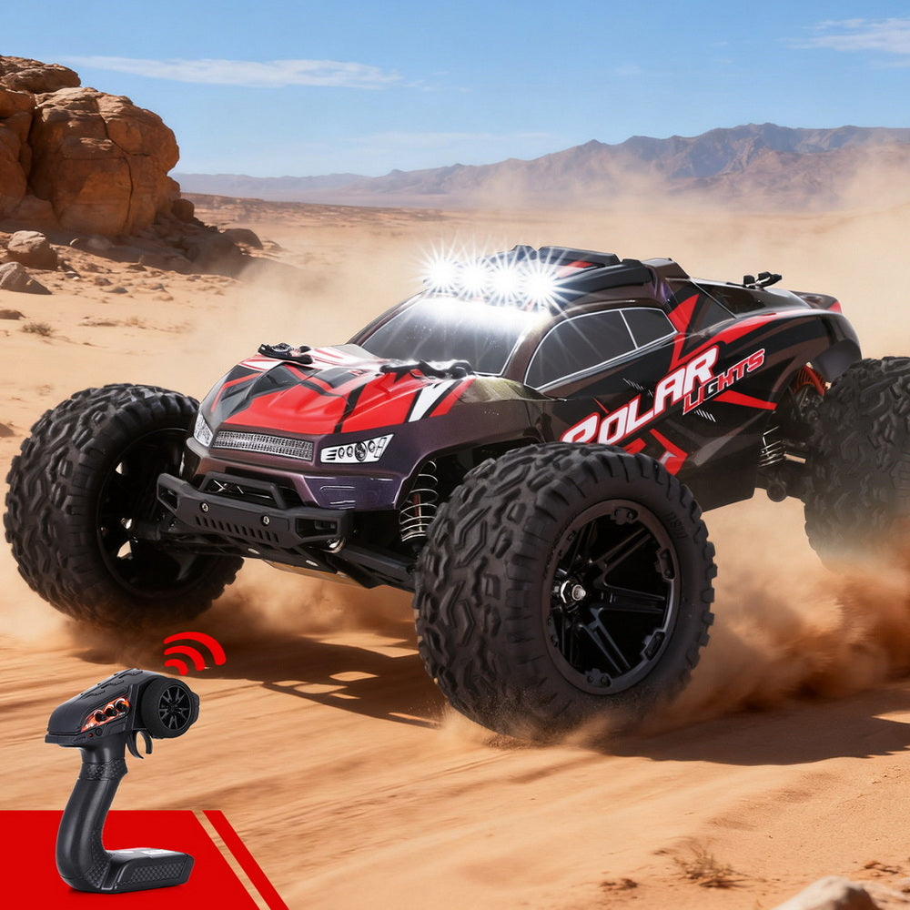 Keezi Kids Remote Control Car Off-Road Truck with Lights Electric Vehi ...