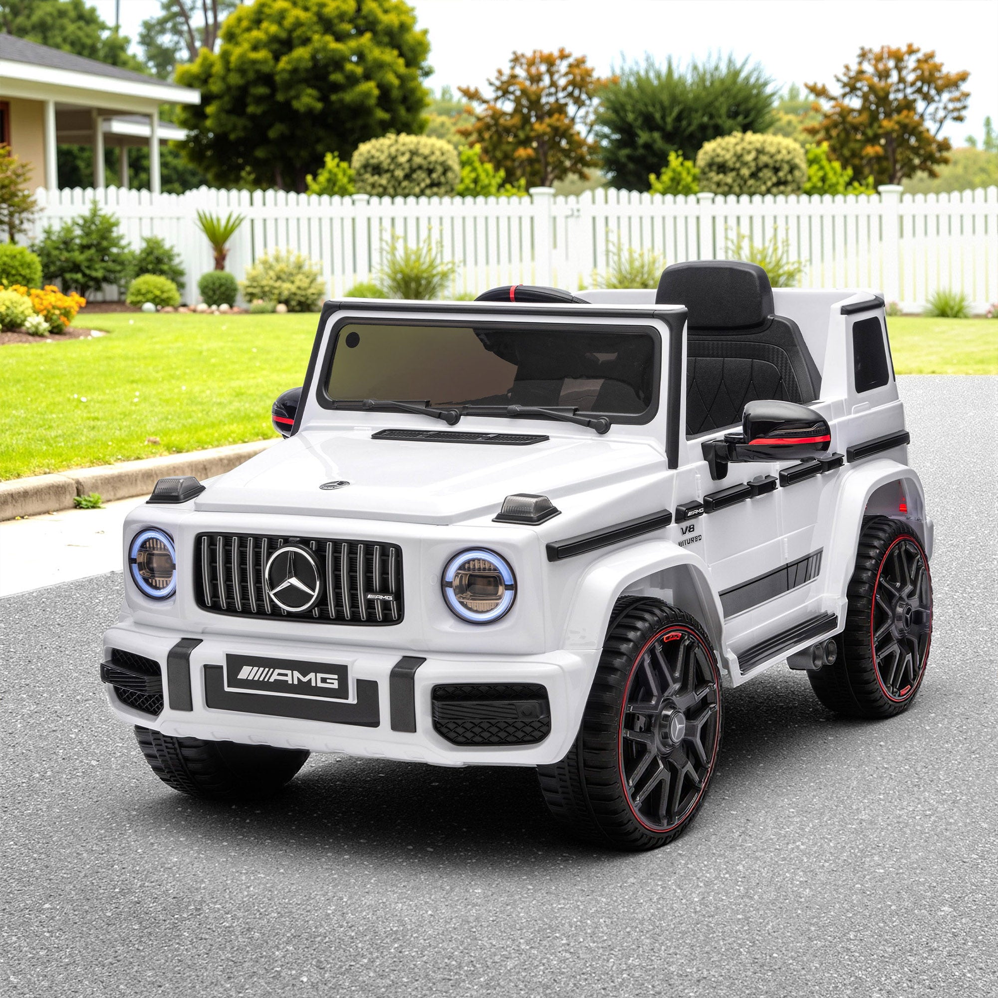 Kids Electric Ride On Car G63 Toy Cars Remote Control White – Oz Goods ...