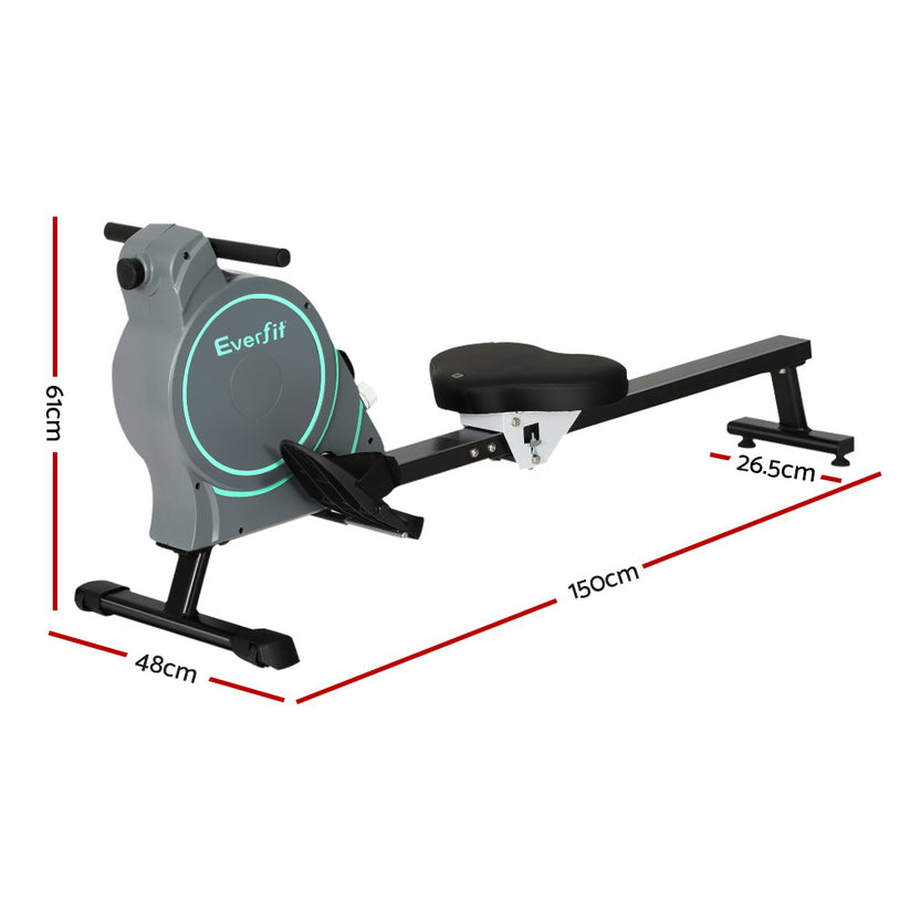 Everfit Rowing Machine 16 Levels Magnetic Rower Gym Home Cardio with ...