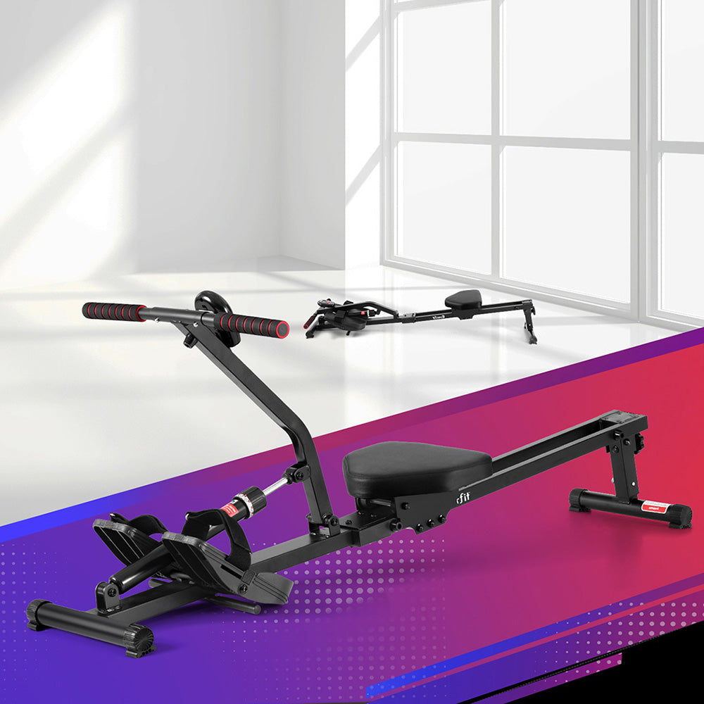 Everfit Hydraulic Rowing Machine Rower 12 Levels Resistance Exercise F ...