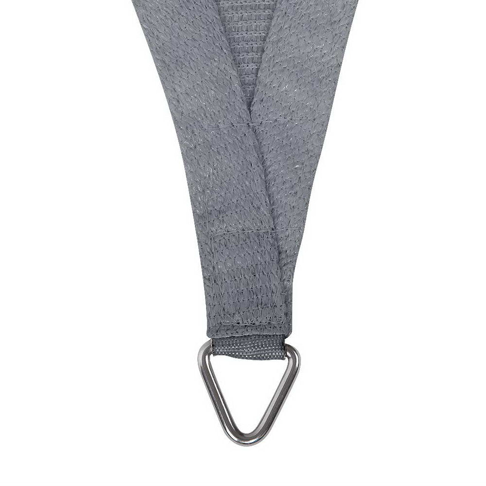 Instahut Shade Sail 4x5m Rectangle 280GSM 98% Grey Shade Cloth – Oz ...