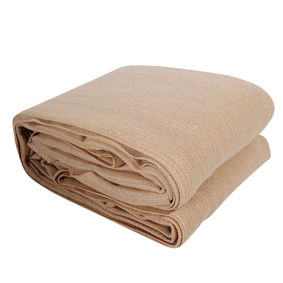 Instahut Shade Sail 6x6m Rectangle 280GSM 98% Sand Shade Cloth – Oz ...