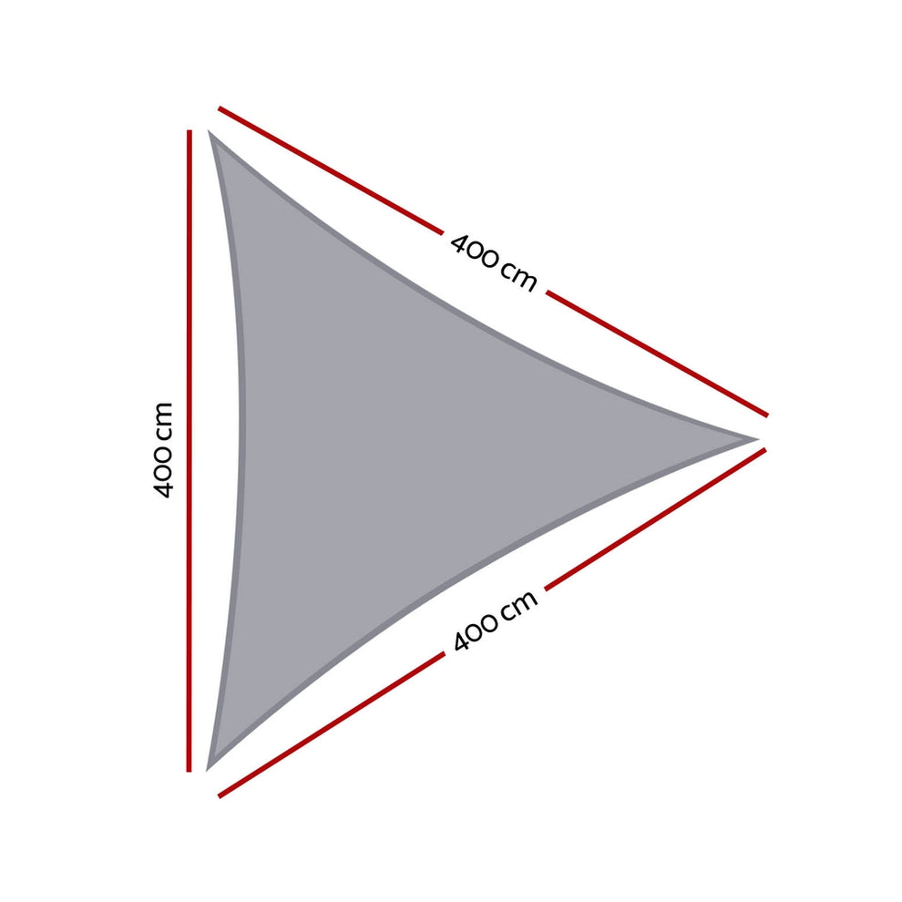 Instahut Waterproof Shade Sail Shade cloth Triangle Canopy 220GSM – Oz ...