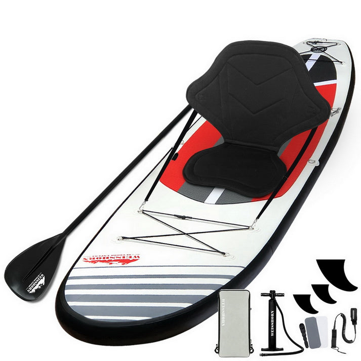 Weisshorn Stand Up Paddle Board 11ft Inflatable SUP Surfboard Paddlebo ...
