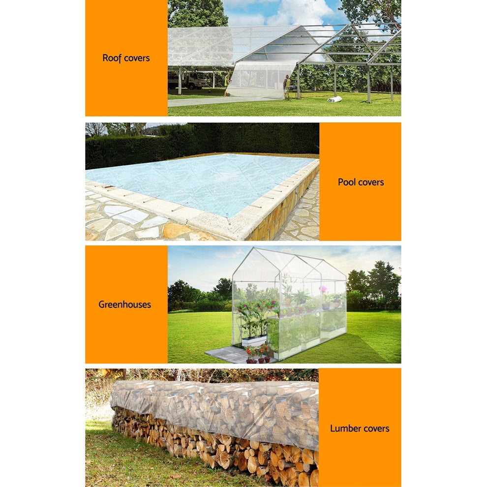 Instahut Tarp Tarpaulin 2x3m Canvas Camping Heavy Duty Sun Cover - Oz ...