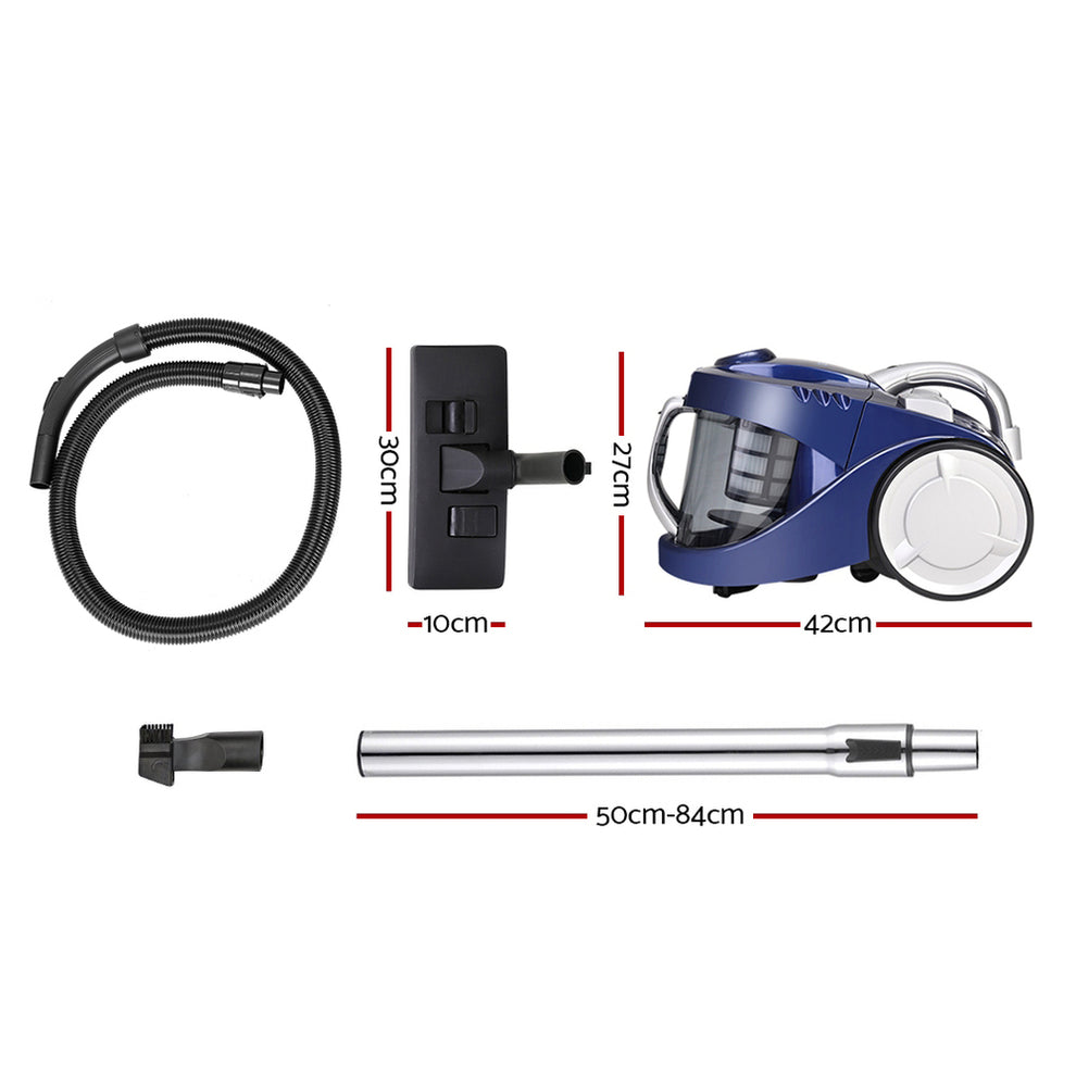 Devanti 2200W Bagless Vacuum Cleaner Blue - Oz Goods Depot
