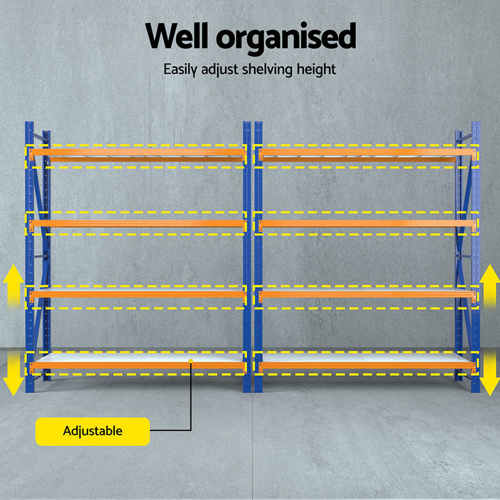 Giantz 4Mx2.4M Garage Shelving Warehouse Rack - Oz Goods Depot